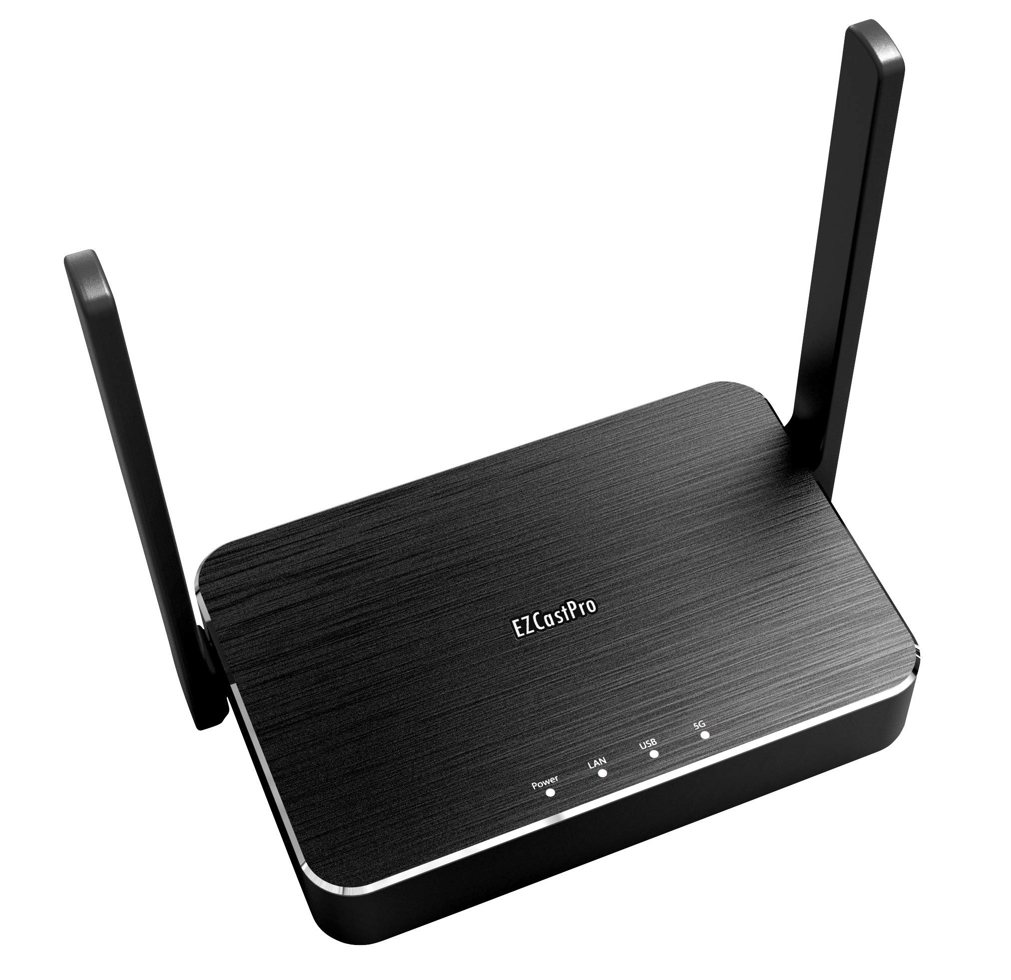 EZCast PRO Box II | 4K Receiver with Both 5Ghz WiFi and LAN Support, Wireless Presentation Streaming Airplay Miracast High Speed Box MIMO 2T2R WiFi HDMI, Supports 4 to 1 Split Screens