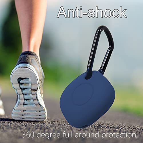 SKZIRI 3in1 for Galaxy SmartTag and Smarttag+ Plus Tracker Locator Case Cover Set Skin with Keychain Anti-Scratch Lightweight Soft Protective Sleeve Skin Cover