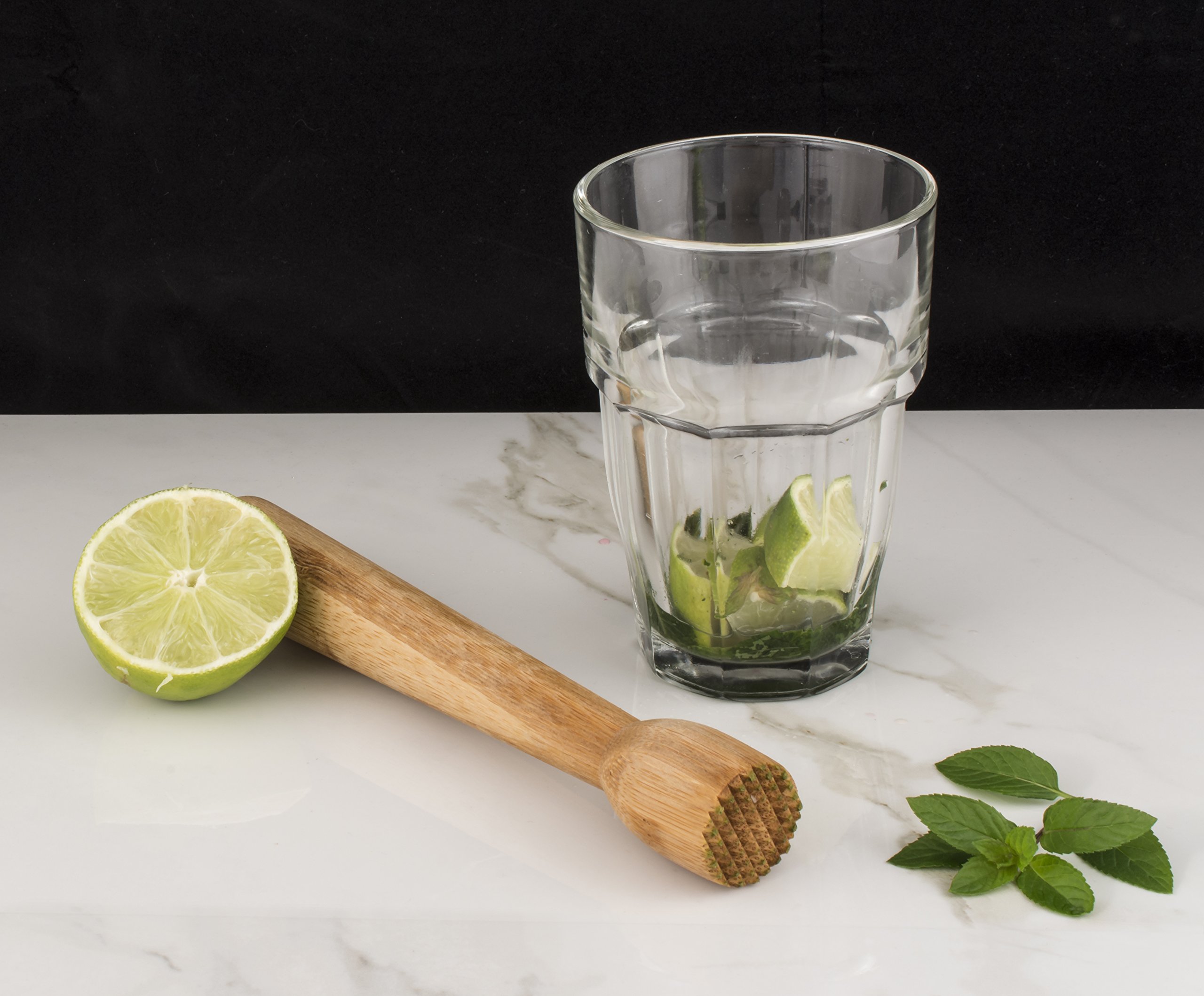 HIC Kitchen Mojito Muddler, Natural Bamboo