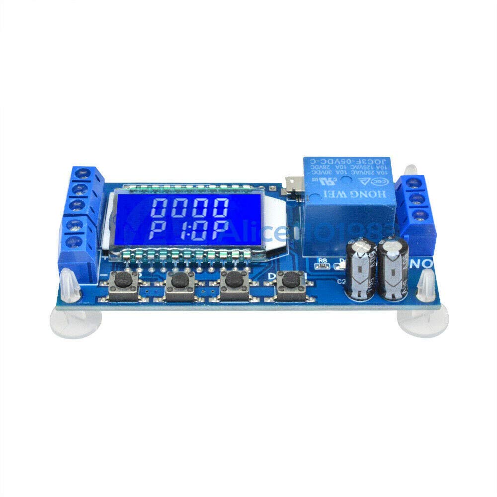 Gump's grocery DC5V Time Delay Relay Module Power Off Trigger Cycle Timming Circuit Switch LCD