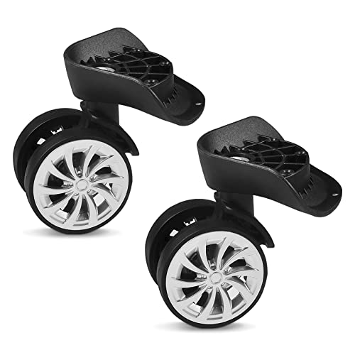 YHG Luggage Swivel Wheels, Luggage Replacement Wheels, Suitcase Wheels for Luggage, Suitcase Replacing and Repairing(2pcs), No Universal Luggage Replacement Wheel