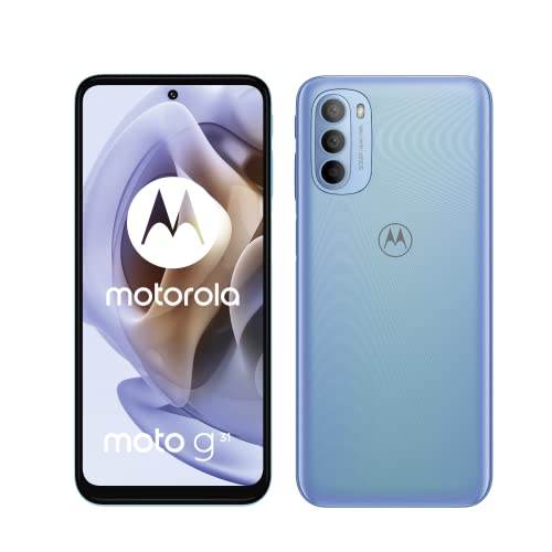 Motorola Moto G31 Dual-SIM 128GB ROM + 4GB RAM (GSM Only | No CDMA) Factory Unlocked 4G/LTE Smartphone (Baby Blue) - International Version