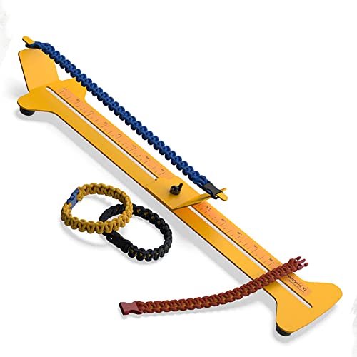 SpeedyJig XL Paracord Bracelet Kit & Jig | Adjustable Frame | Craft 4β to 18β Survival Bracelets, Jewelry, Keychains | Craft Idea for Adults & Children | Includes Cords & Buckles | USA Made