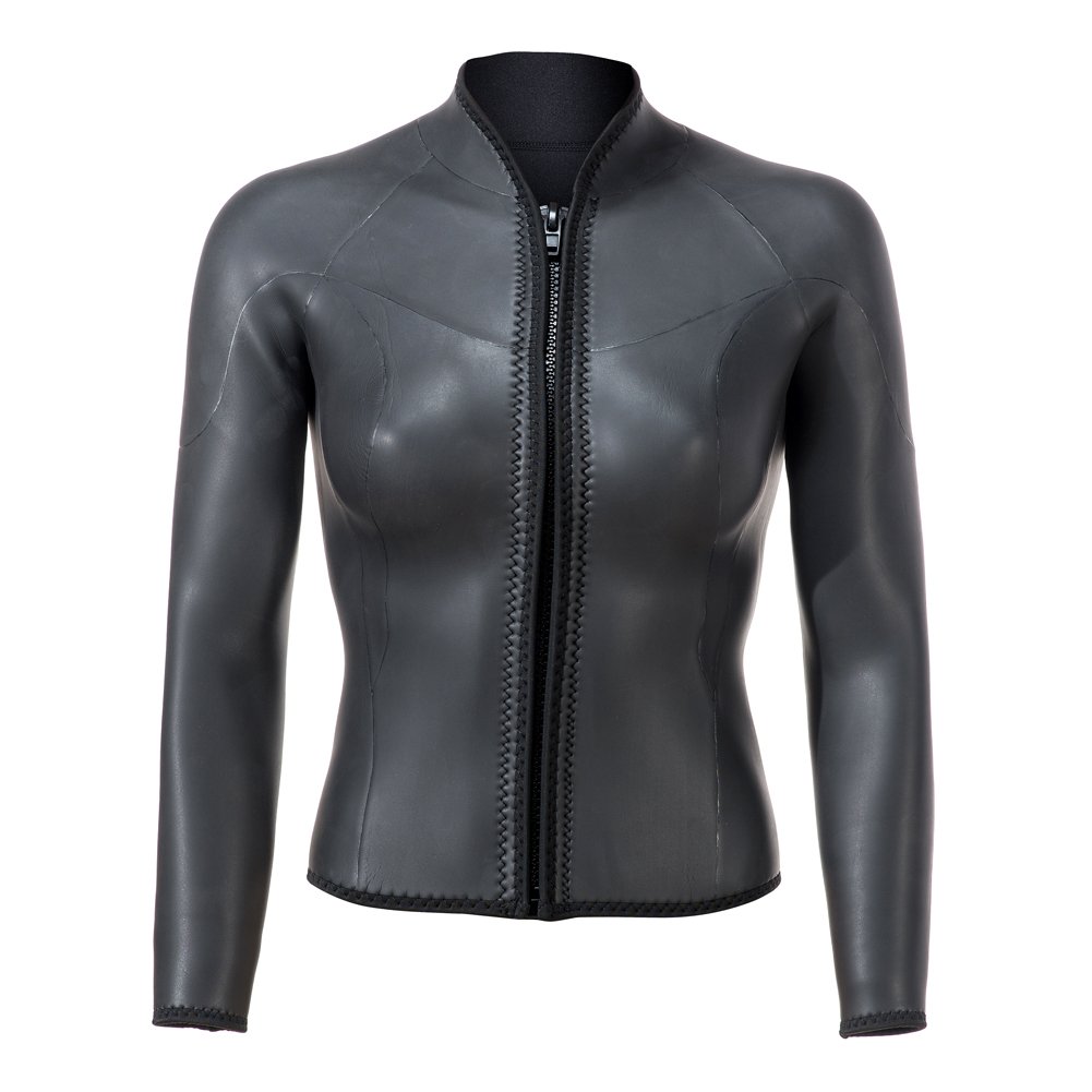 DIVECICA Women's 5mm Smooth Skin Jacket Long Sleeve for Diving Swimming Shirts (XL)