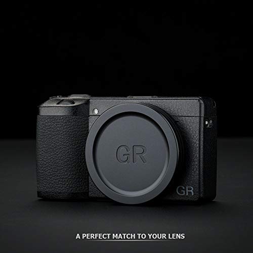 JJC Aluminum Lens Cap Cover Protector for Ricoh GR IIIx GRIIIx GR III GRIII GR II GRII with Soft EVA Interior -Black