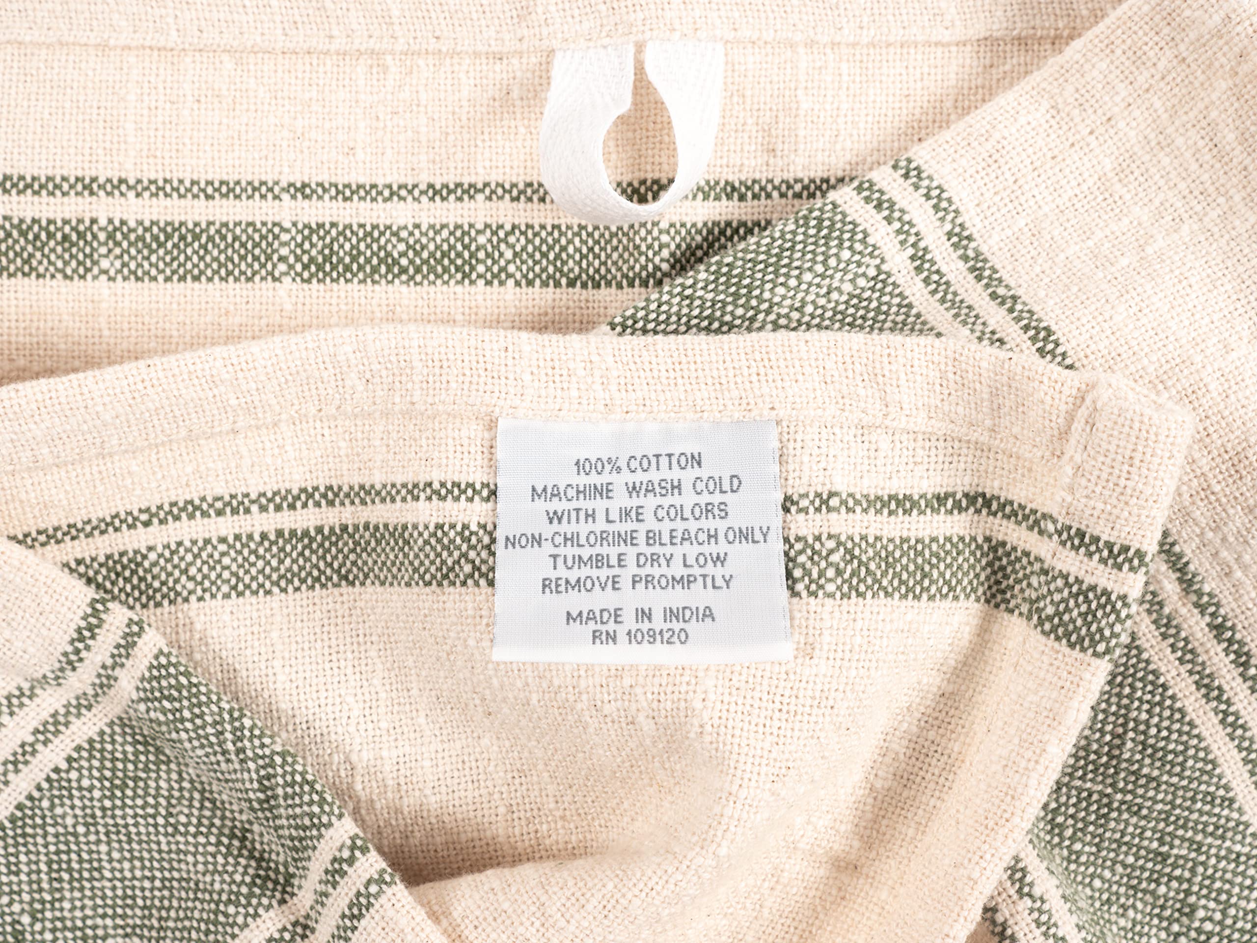 KAF Home Set of 4 Natural Rustic Farmhouse Slubbed Kitchen Towel | 100% Cotton Dish Towel, 18 x 28 Inches | Soft and Absorbent | Set of 4