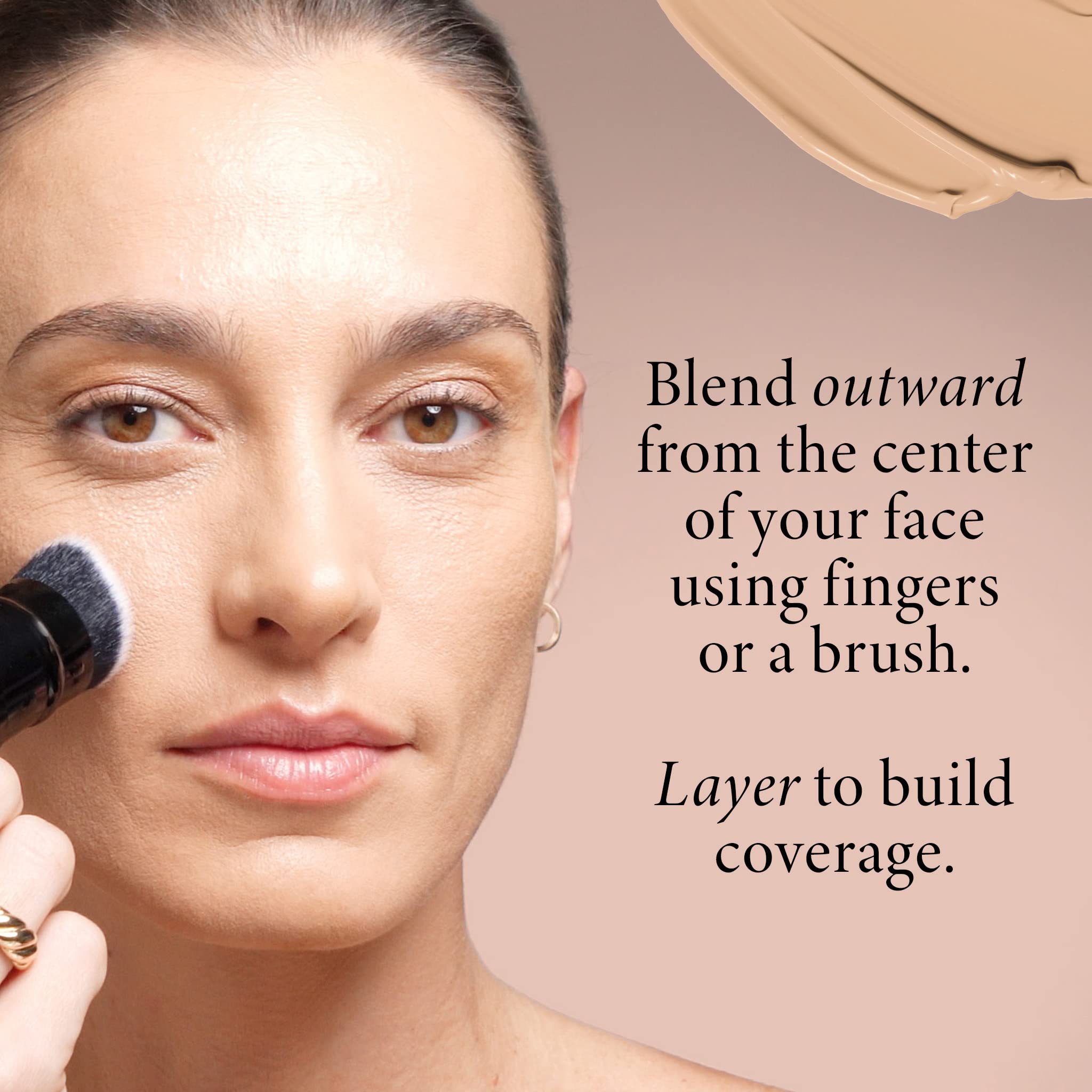 LAURA GELLER NEW YORK Double Take Powder + Liquid Foundation - Deep - Ultimate Matte Finish - Buildable Medium to Full Coverage