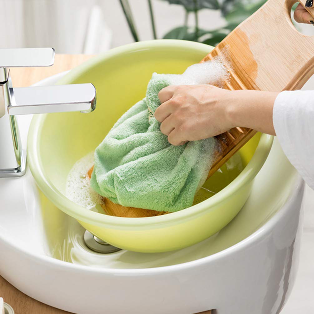 Wood wooden washboard Washboard Practical Clothes Bamboo Washboard Anti-slip Laundry Cleaning Board Manual Clothes Washing Tool for Home - laundry washboard 40cm washing clothes board