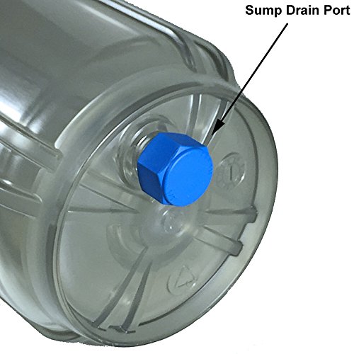 KleenWater Premier 4520 Water Filter System - Transparent (Clear) Housing - 3/4 Inch Inlet/Outlet - 40 GPM with Bracket, Wrench and Three KW4520G Meltblown 5 Micron Sediment Cartridges