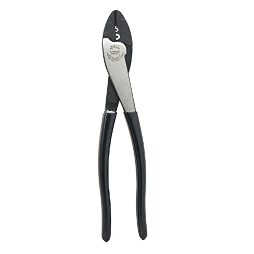 Klein Tools 1006 Cutting / Crimping Tool, Crimps 10 to 22 AWG Solderless Terminals and Connectors, with Wire Cutter in Tapered Nose