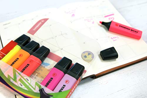 STABILO Highlighter BOSS ORIGINAL & Pastel - Wallet of 6 - Assorted Colours