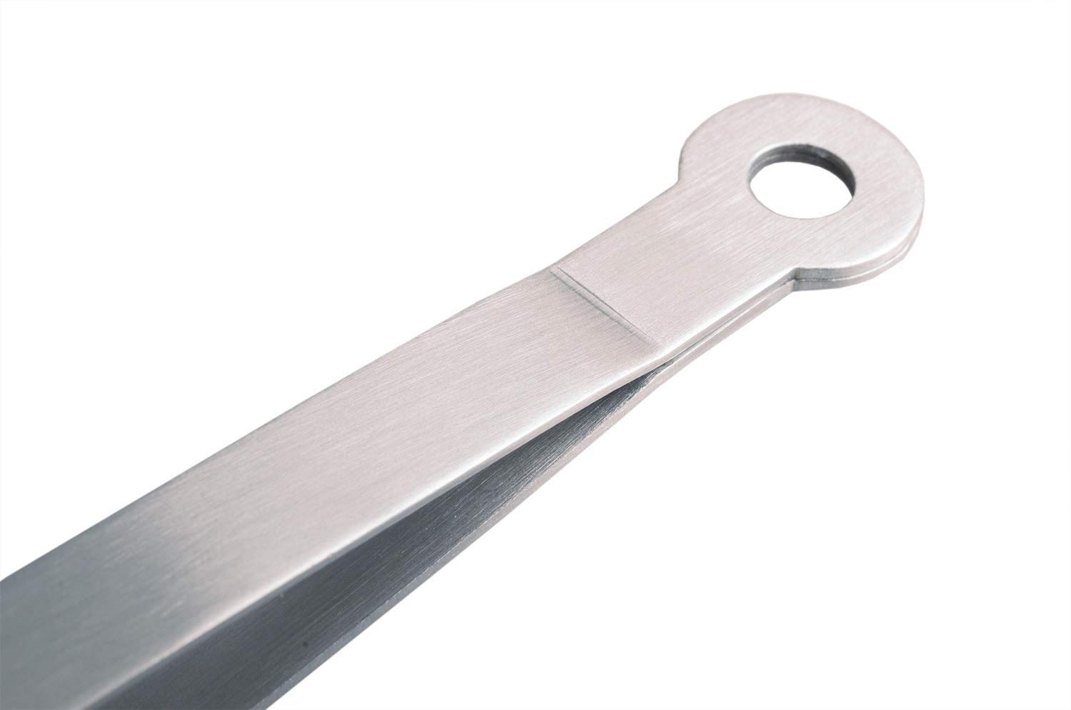 HINMAY Small Serving Tongs 6-Inch Stainless Steel Mini Appetizer Tongs, Set of 4 (Brushed)