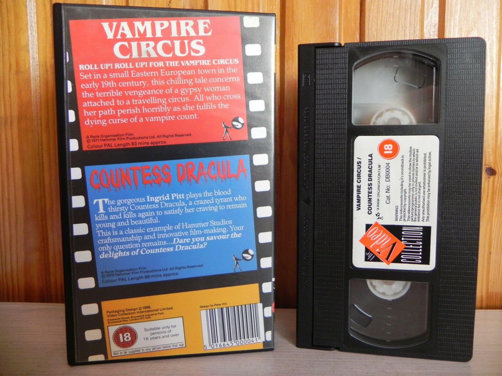 Vampire Circus - Countess Dracula - Double 2 Bill - Cert (18) - Pal VHS