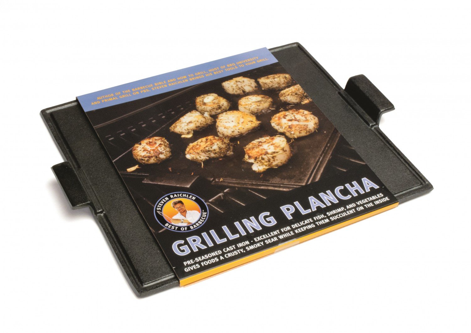 Steven Raichlen Signature Series SR8121 Cast Iron Grilling Plancha