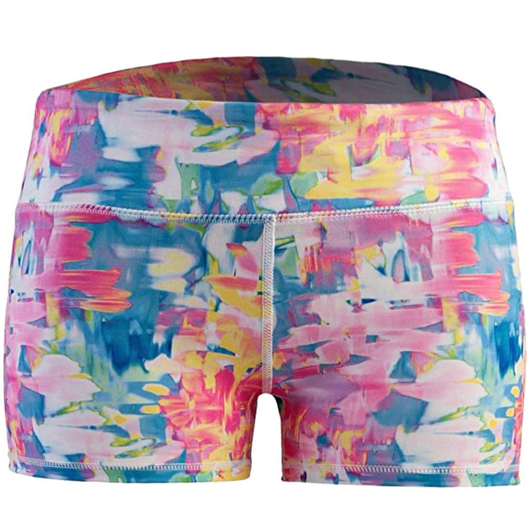 Epic MMA Gear Yoga Shorts - Booty Shorts 2" Inseam (M, White)