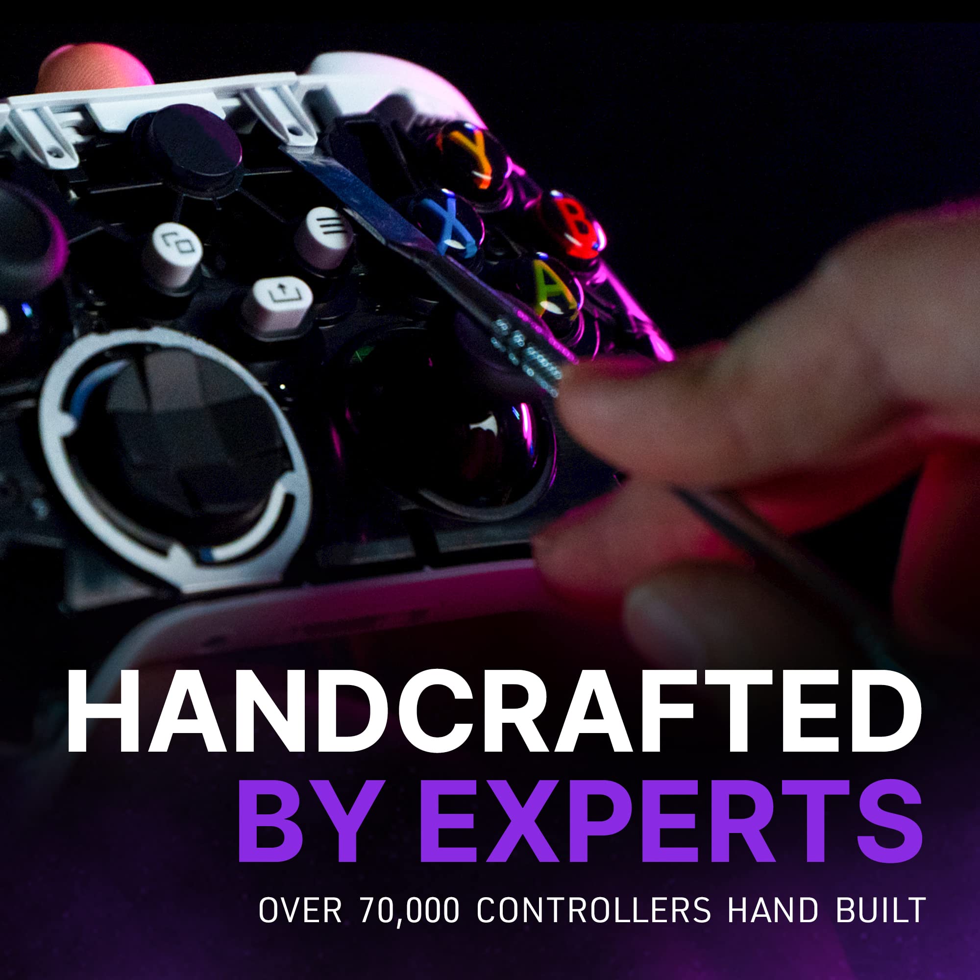 Gamenetics Custom Official Wireless Bluetooth Controller for Xbox Series X/S And Xbox One Console - Un-Modded - Video Gamepad Remote (Soft Touch Purple Haze)