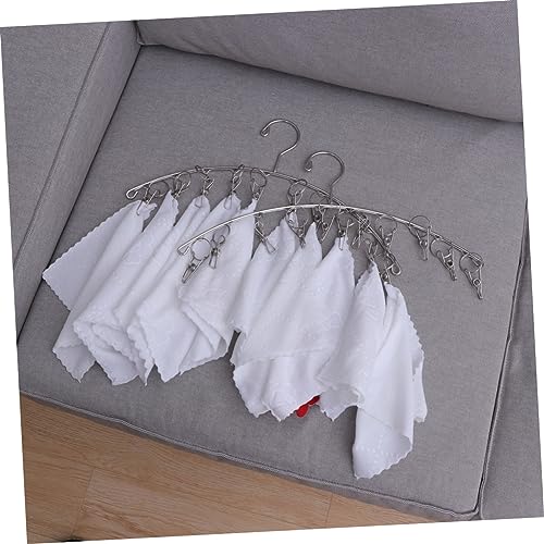 Zerodeko 2 Pack Clothes Hanger Drip Hanger Laundry Drying Rack Clothes Clips Laundry Hanger Clotheshorse Socks Rack drip Rack Coat Hanger