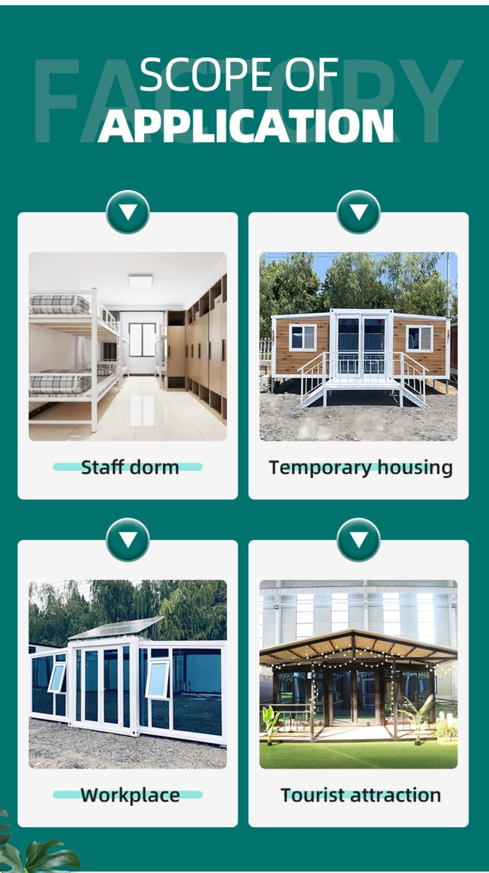 Luxury 20&40 Ft Portable Mobile Tiny Living Container House 2 Bedroom & 1 Kitchen 1 Bathroom Prefab Villa Steel Sandwich Panel Outdoor Home Use