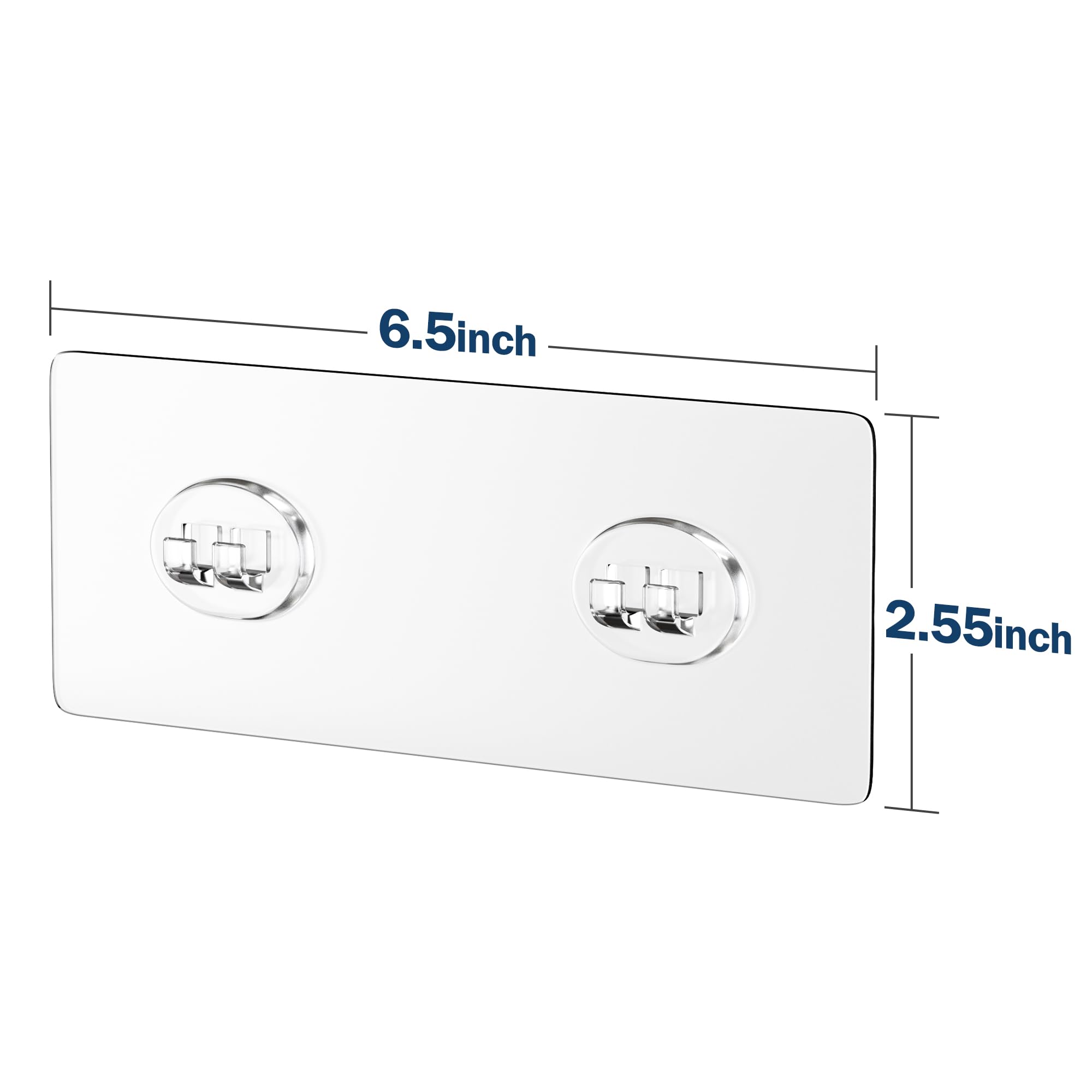 MAXIFFE 4 PCS Shower Caddy Adhesive Replacement, Shower Organizer Transparent Adhesive Strip, No Drilling Sticker Strip for Shower Caddy Organizer Shelves