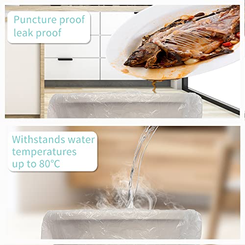Small Trash Bags Handle Garbage Bags 300 Counts 4 Gallon Trash Can Liner For Home Office Kitchen Bathroom Plastic Bins Trash Recycling 15 Liters Bags