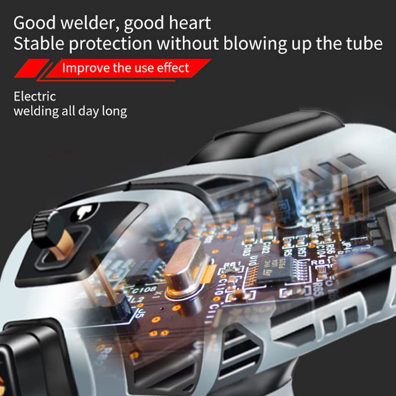 KERUIDEER Portable Welding Machine 110v welding machine small copper electrodes for spot welding machine 4 in 1 welding machine(Grey)