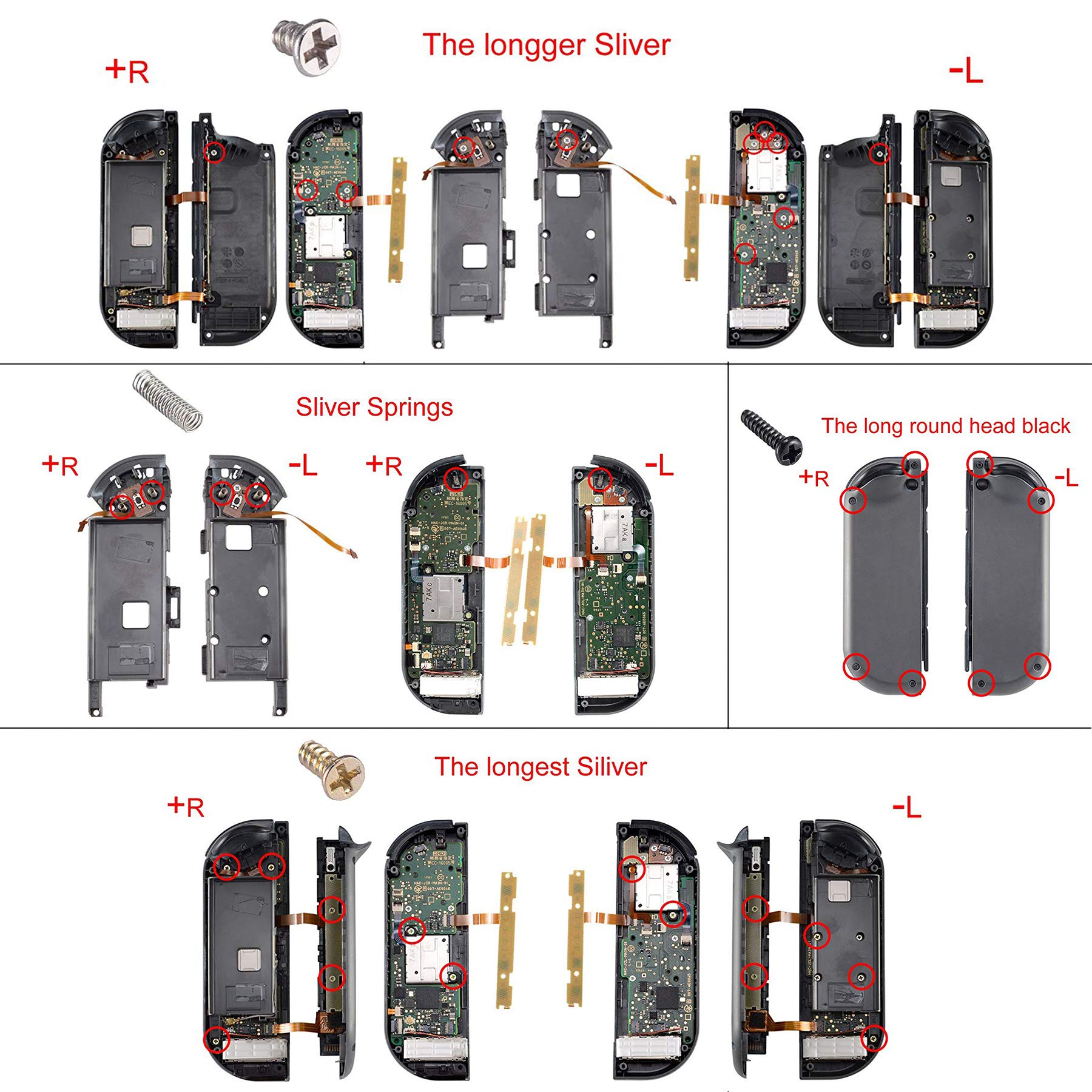 eXtremeRate Soft Touch Black Joycon Handheld Controller Housing (D-Pad Version) with Full Set Buttons, DIY Replacement Shell Case for Nintendo Switch & Switch Oled Joy-Con β Console Shell NOT Included