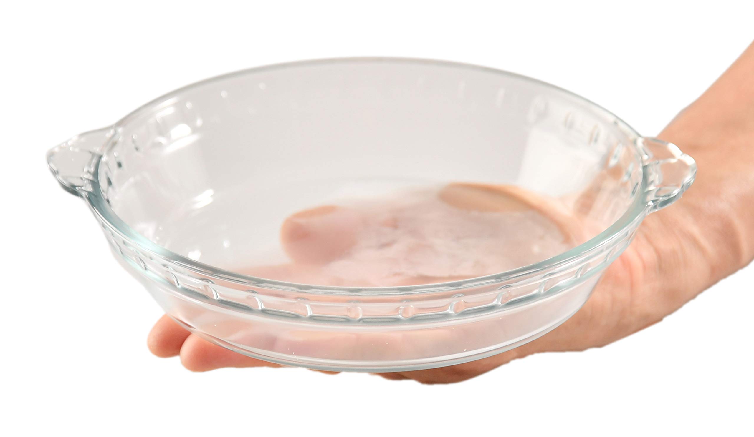 Home-X Pie Bakeware Set of 2, Glass Baking Accessories, 7β Dessert Pie Plates