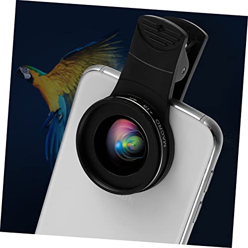 UKCOCO 2pcs Fisheye Universal Mobile Carry SLR Compatible with - Lenses Phones Macro on Smartphones Len Compatible with Most Clip for Attachment Portable Kit Lens Smart Fish Camera