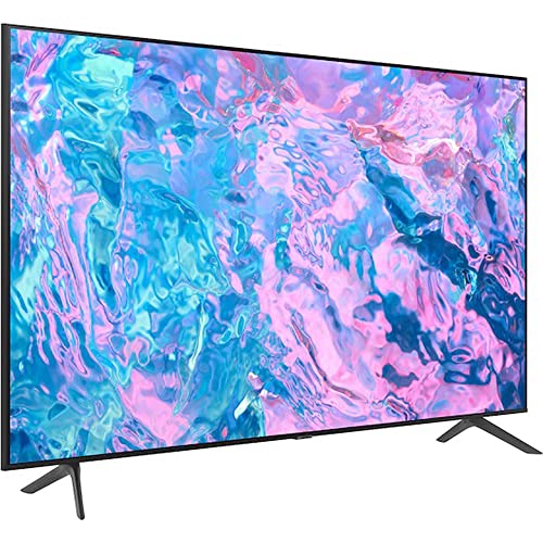 SAMSUNG UN58CU7000 58 inch Crystal UHD 4K Smart TV Bundle with Deco Gear Home Theater Soundbar with Subwoofer, Wall Mount Accessory Kit, 6FT 4K HDMI 2.0 Cables and More (2023 Model)