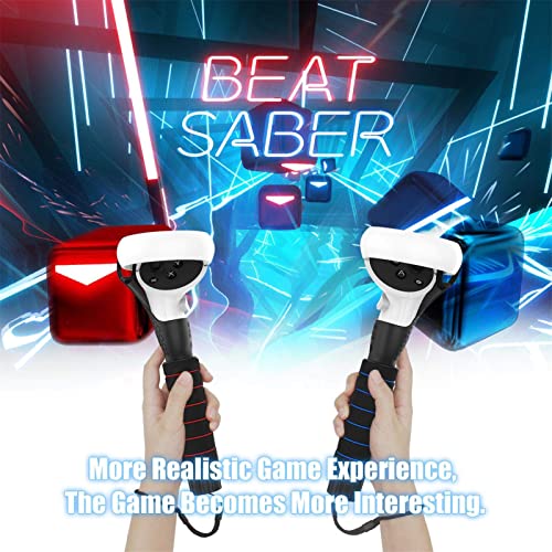 FDYASUKVCS Oculus Quest 2 Dual Expansion Controllers, Enhanced Vr Experience, Compatible with Quest 2 Controllers, Dual Lightsaber Grips