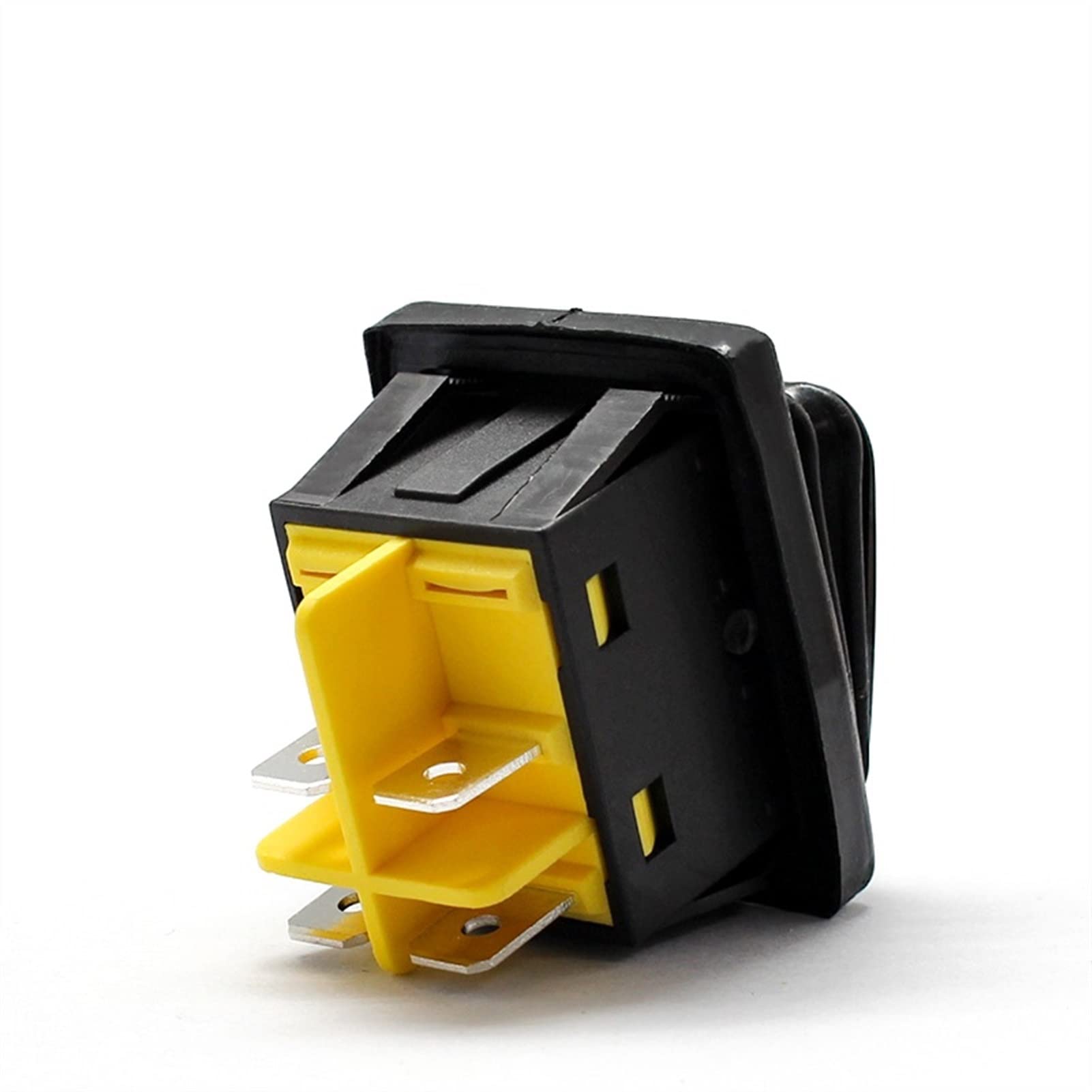gande Micro Switch Rocker Switch on Off 30A/250V Heavy Duty 4 pin DPST IP67 Sealed Waterproof t85 Auto Boat Marine Rocker Switch Black no LED