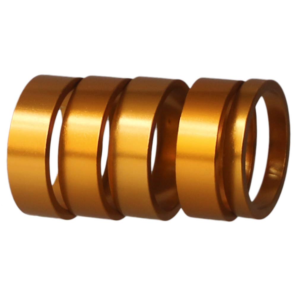 GANOPPER 5PCS Aluminium Alloy Bike Stem Headset Spacers Fork Washer Fit for MTB BMX Mountain Bike Road Bikes