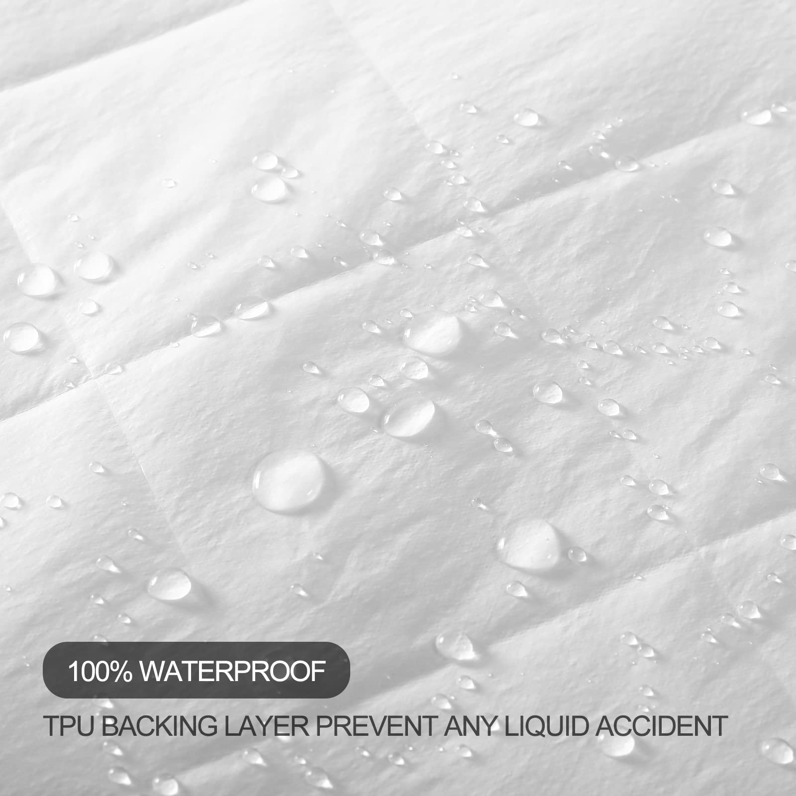 REMOCA HOME Queen Size Waterproof Mattress Pad Protector Cover, Quilted Mattress Pad, Deep Pocket Fits Up to 21", Soft and Comfortable, Breathable and Noiseless (Queen, White)