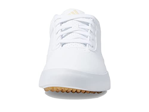 adidas Womens Retrocross Golf Shoe, FTWR White/Sand strata/Gum 3, 7.5