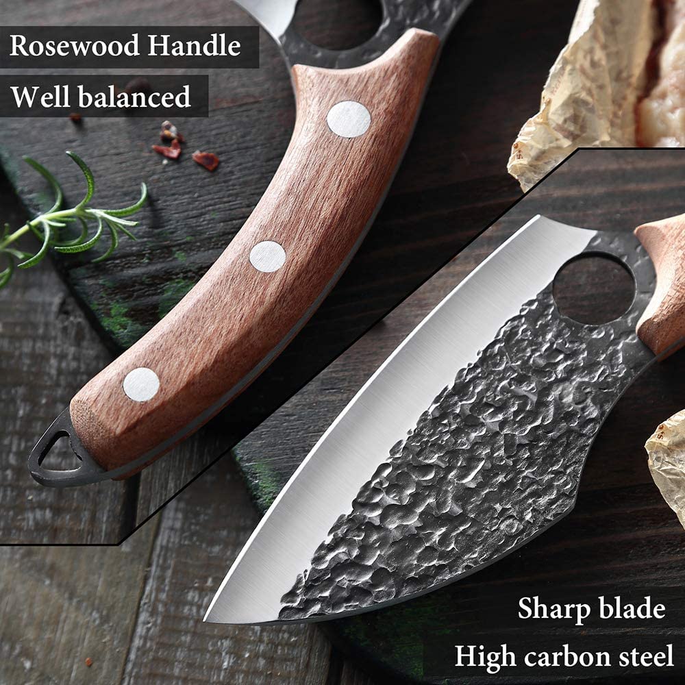 Handmade Hunting Knife Fixed Blade Knife, Survival Knife, Camping Fishing Supplies Tools Best Use For Survival Hunting Knife
