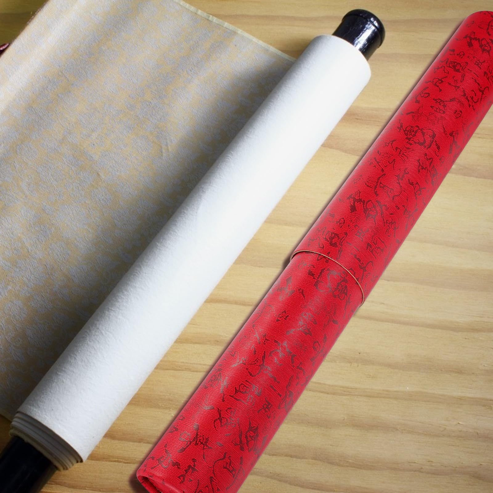 VILLCASE Paper Poster Tube, Mailing Tubes Shipping Calligraphy Painting Document Tubes Kraft Storing Tube Holder, Round Storage Tube for Map Posters Documents