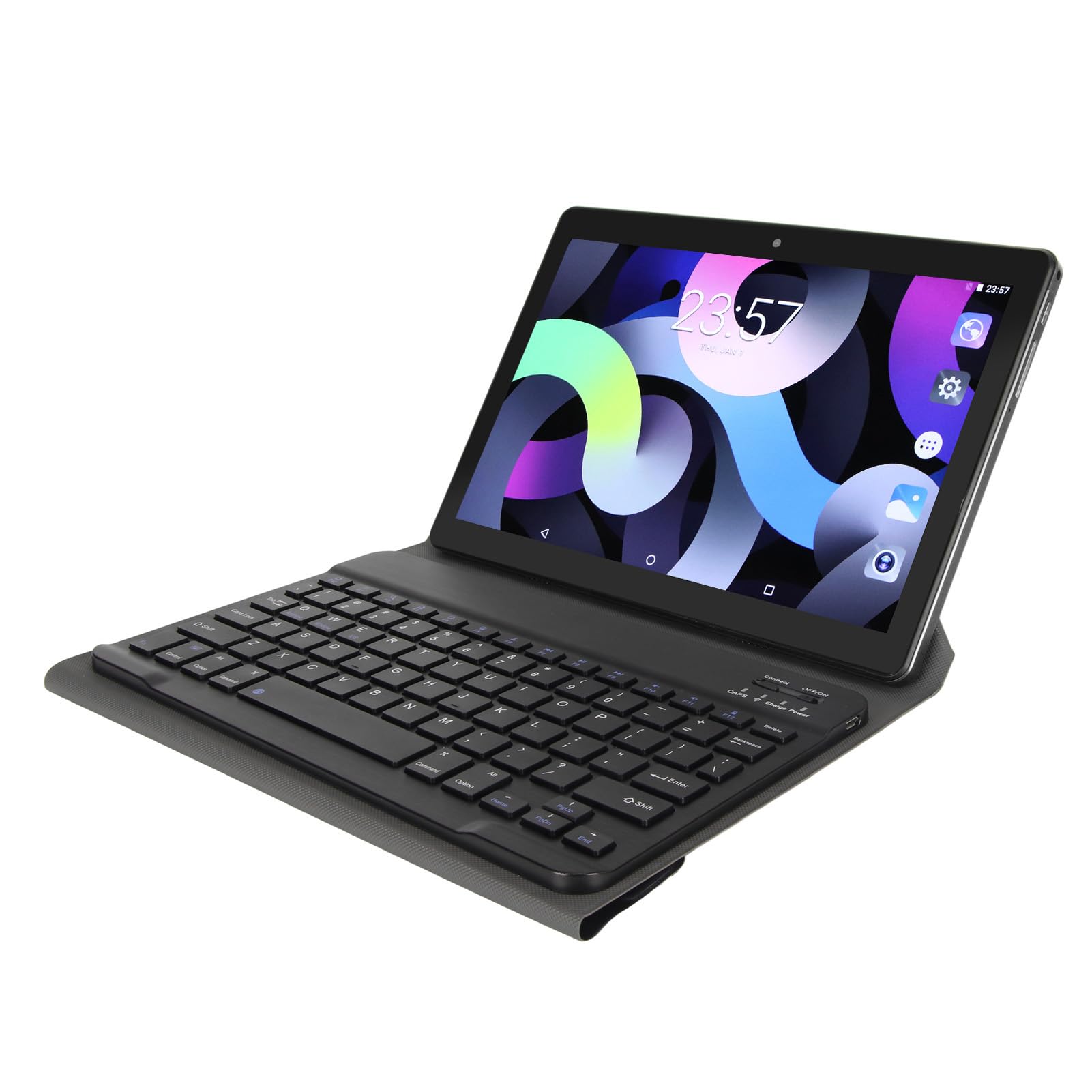 FOLOSAFENAR Office Tablet, 4GB RAM 64GB ROM 10.1in FHD US Plug Gaming Tablet 5G WiFi Dual Camera for School (#1)