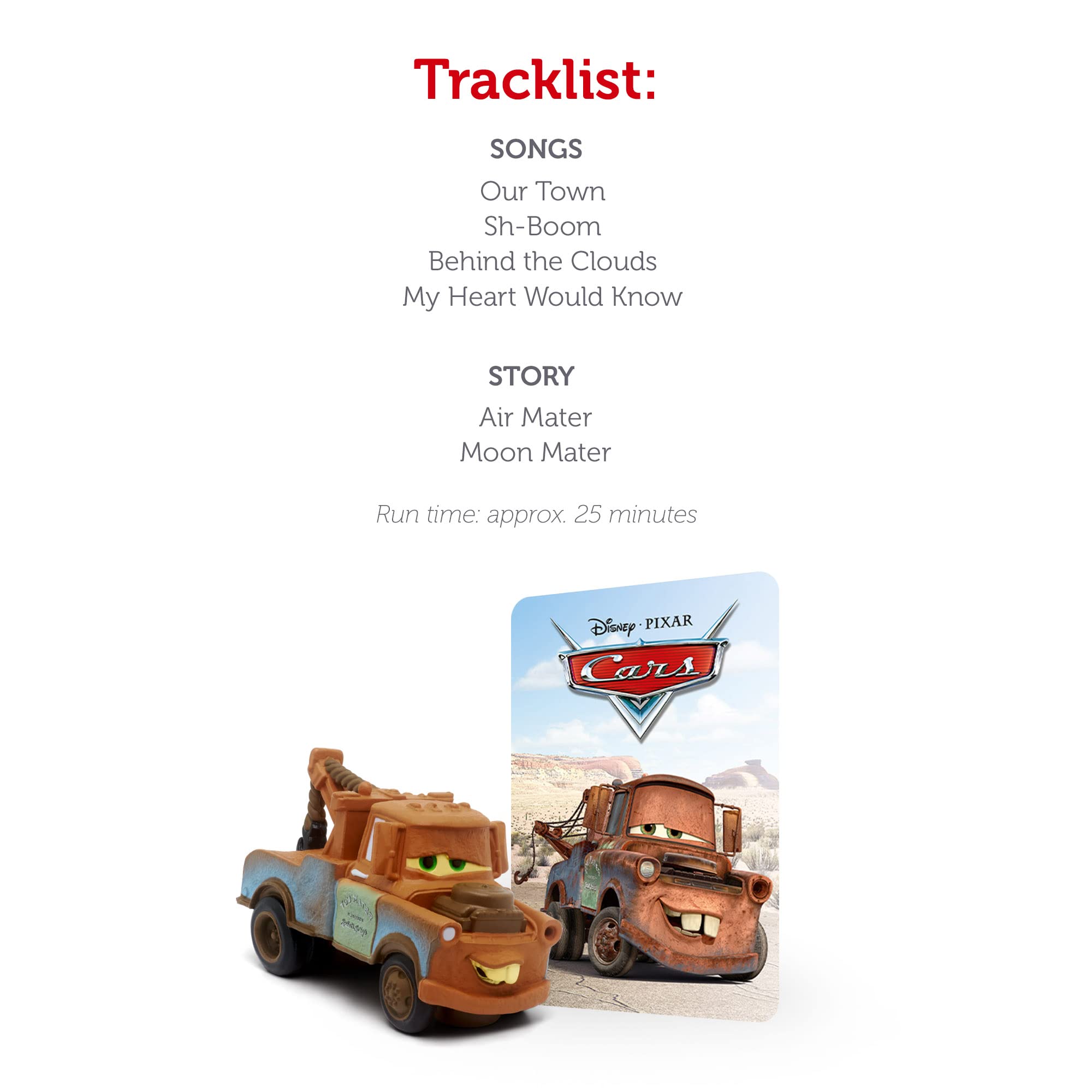 Tonies Mater Audio Play Character from Disney and Pixar's Cars 2