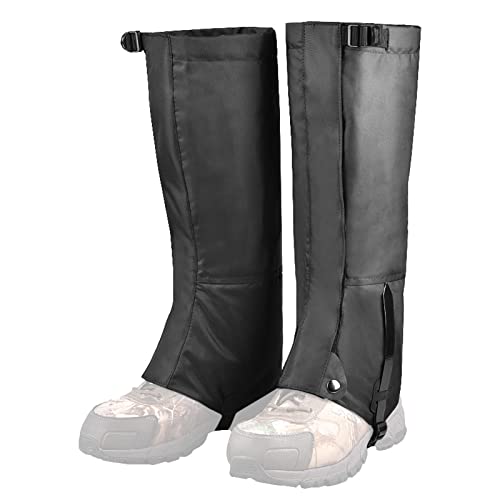 LIXADA Hiking Gaiters Leg Gaiters Waterproof and Adjustable Snow Boot Gaiters for Outdoor Hunting Skiing Motorcycle Camping Running Walking Backpacking