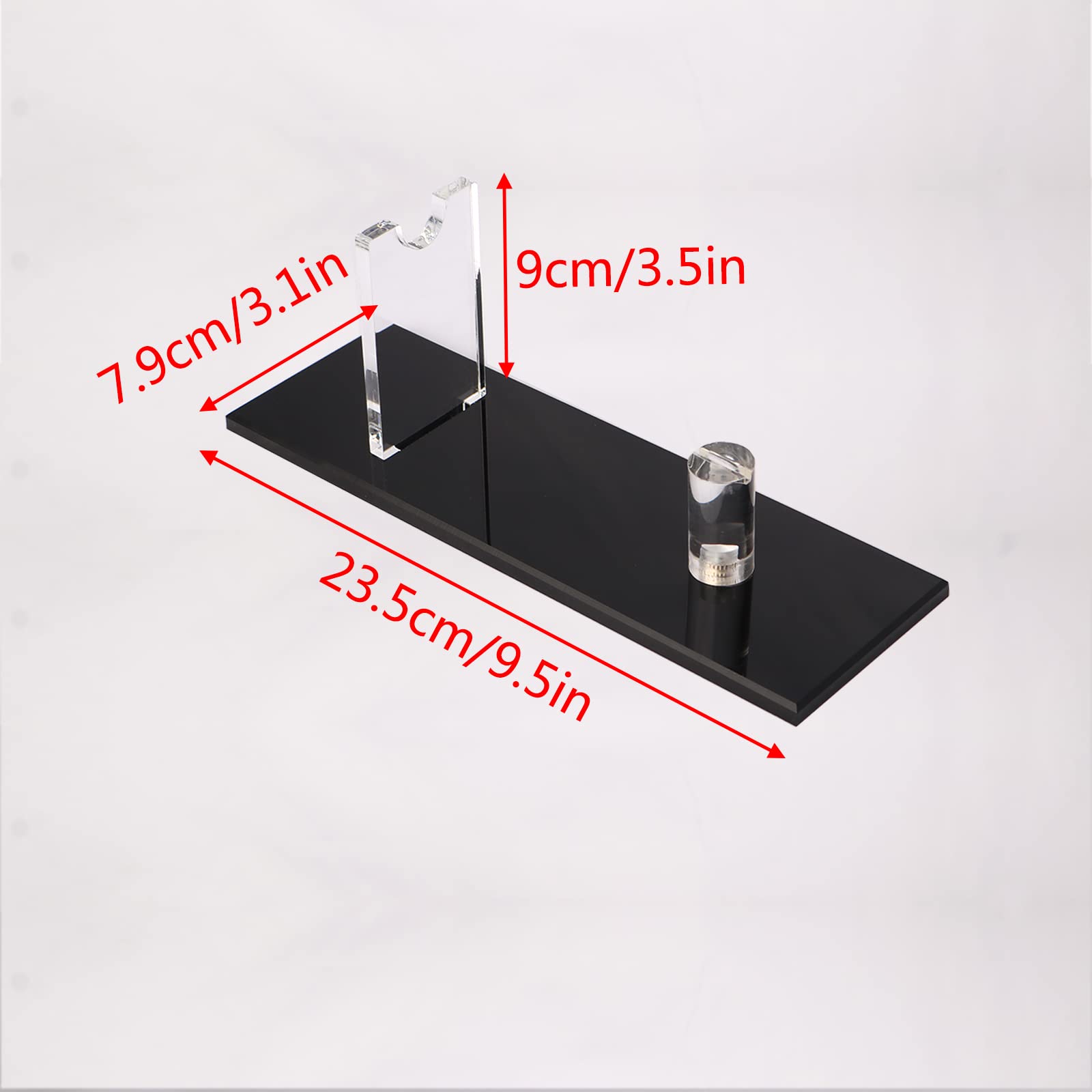 knife stand,single knife holder, acrylic knife display stand, collectible knife display stand, knife collection display stand, for single knife hut home decoration (Black 1 pack)