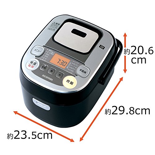 IRIS OHYAMA"Meigara Daki" (Brand Rice Cooker) IH Rice Cooker 3Go (0.54L) RC-IB30-B (Black)【Japan Domestic genuine products】