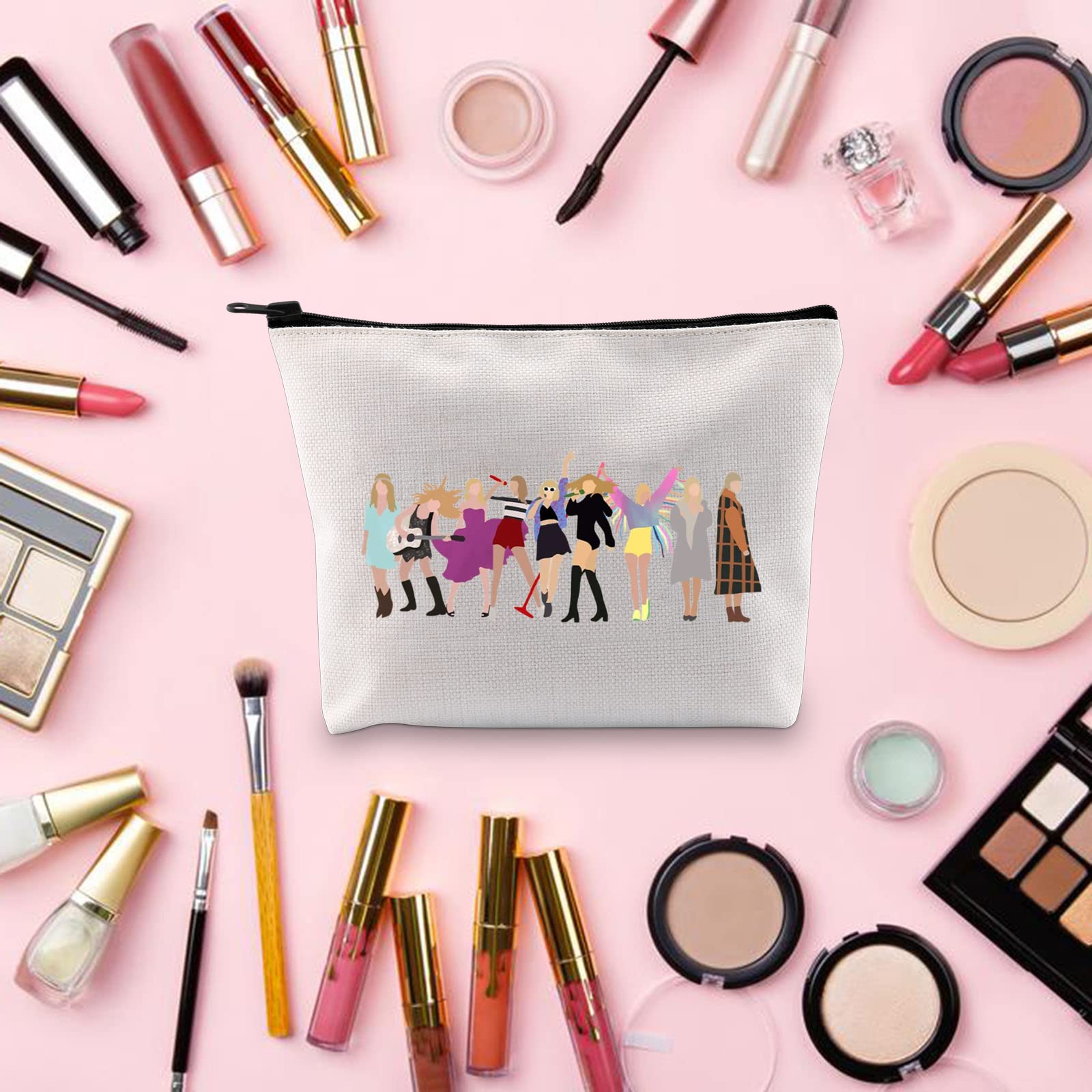 TOBGBE Album Inspired Gift Let Us enjoy Sing Song Makeup Bag Music Lover Gift (Sing Happier Bag)