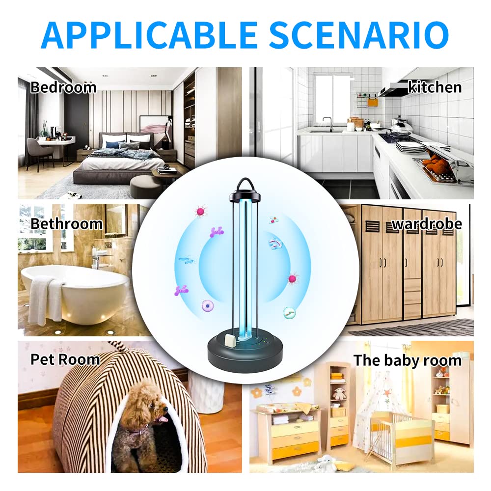 Sunshiney Quartz Lamp Ozone-Free 38W 110V with Sensor & Three-Step Timing Remote Control (Without-Ozone-Germicidal-Lamp)