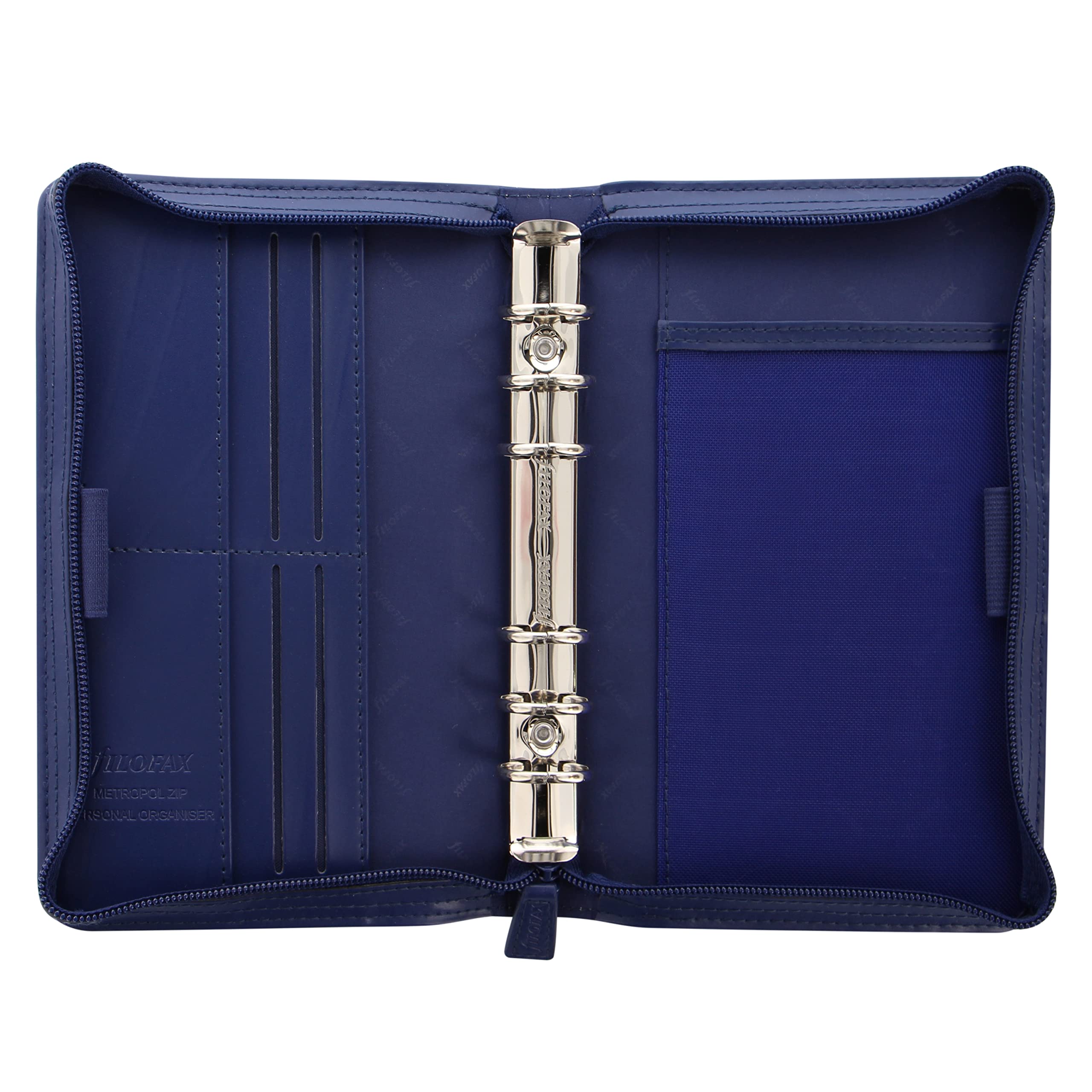 Filofax 026982 Metropole Personal Organizer, Bible Zip, Navy