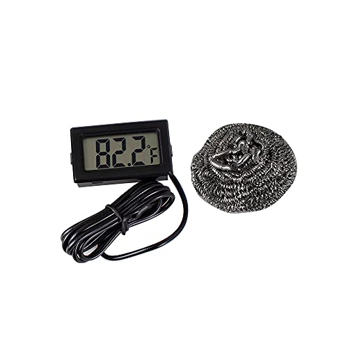 Immersion Water Heater, 1500W Portable Electric Submersible Water Heater with Timer, Stainless Steel Guard Cover and Digital Thermometer for Home Travel Camping
