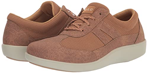 TRAQ by Alegria Rhythmiq Womens Smart Walking Shoe Metta Sand 6-6.5 M US