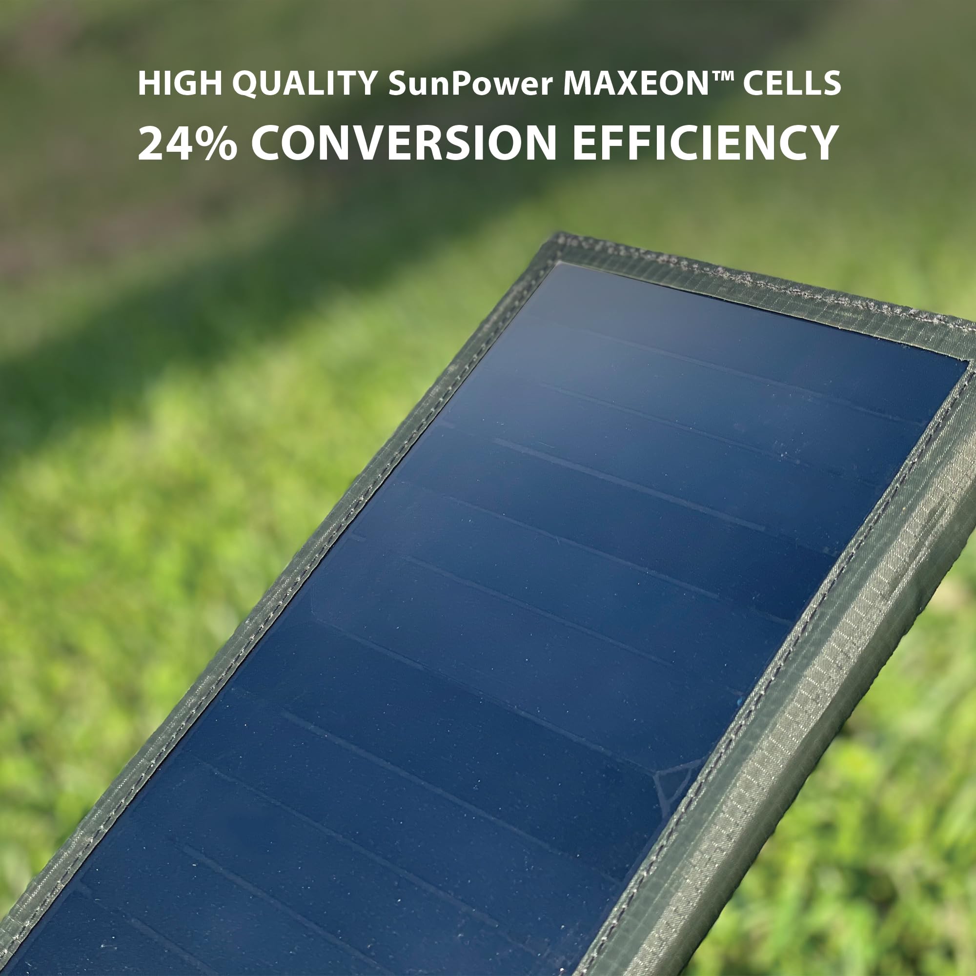 ELECOM NESTOUT Portable Solar Panel, Dual USB-A Ports, 14W Power Generation Charger for Phone Camping, Durable Water-Resistant Ripstop Nylon, Foldable Lightweight, Adjustable Stands (2-Panel)