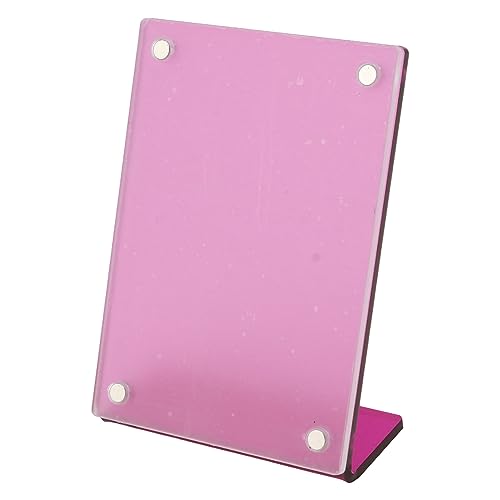 Free Standing Photo Frame, Simple Operation Slant Back Multipurpose Photo Frame for Movie Ticket Office (Rose Red)