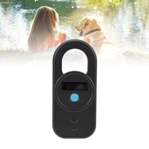 Pet Tag Scanner, Accurate Recognition Pet Microchip Reader USB Interface Portable for Farm Management (Black)