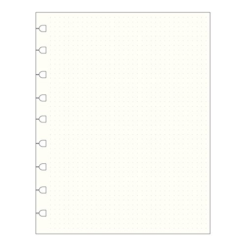 Filofax Notebooks Executive Dotted Journal Refill, Movable, 9.25 X 7.25, 32 Cream Sheets Fits Refillable Executive Journals (B192016U)
